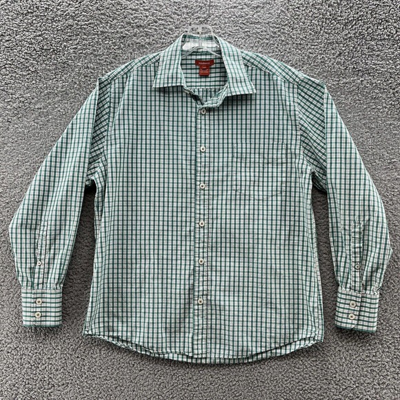 Sundance | Shirts | Sundance Shirt Green Plaid 0 Cotton Long Sleeve ...